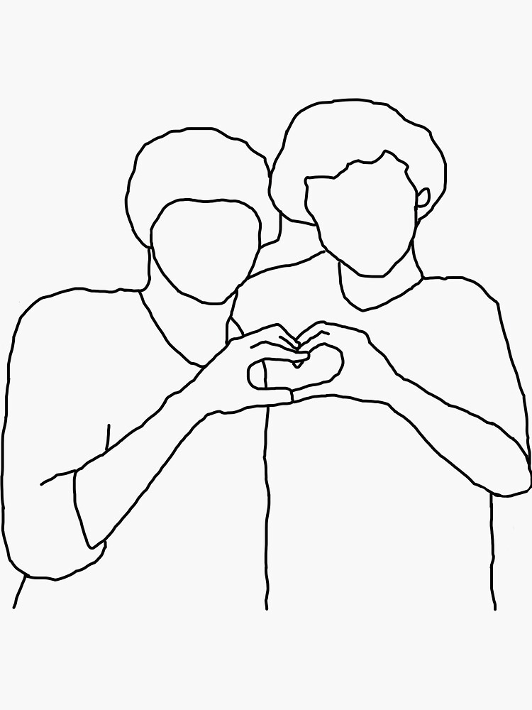 "Larry Heart Outline" Sticker for Sale by Dufferson | Redbubble
