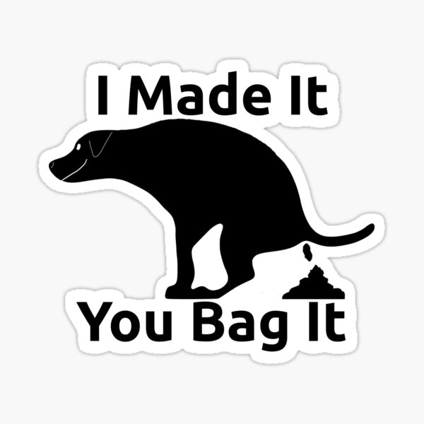 "Funny Pooping Dog" Sticker for Sale by Willyboy16 | Redbubble