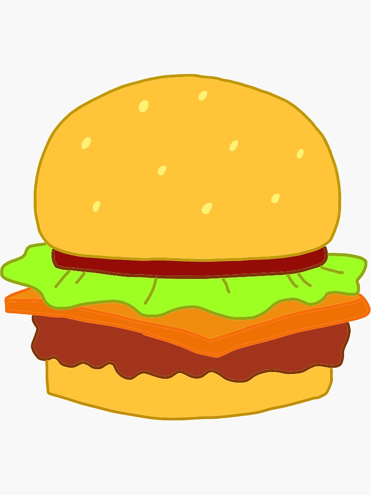 "Crabby patty sticker" Sticker by RymB | Redbubble