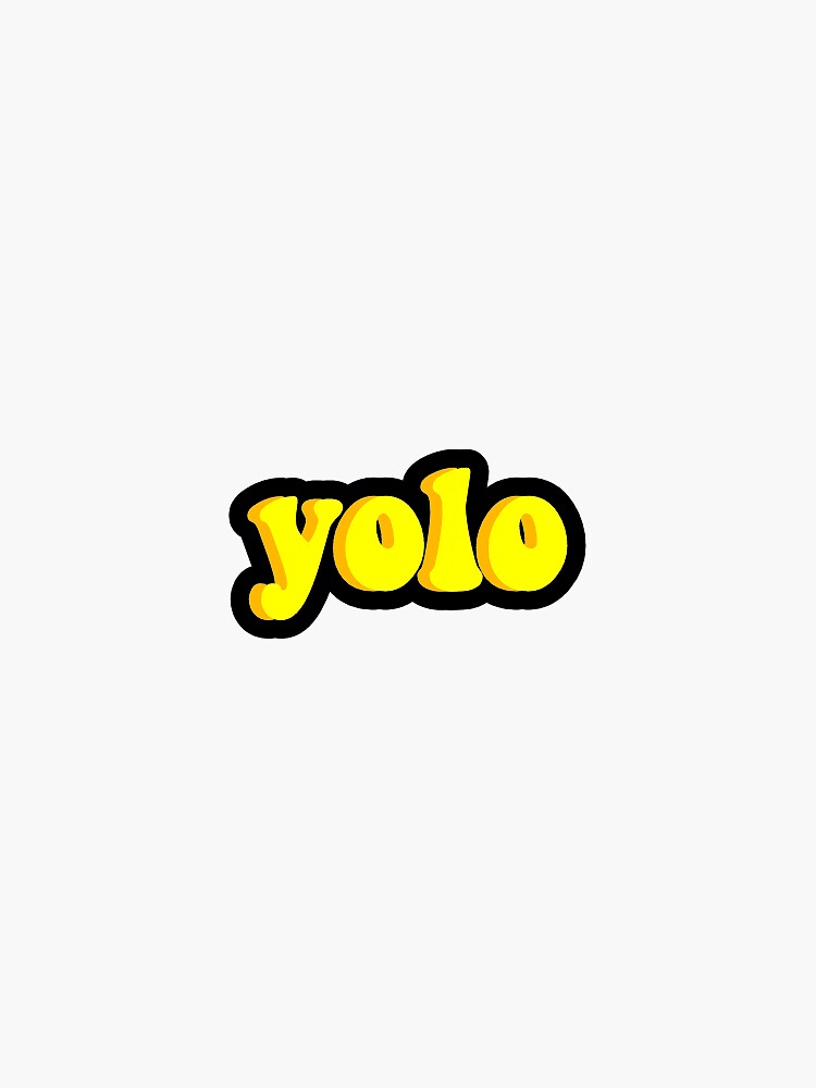"yolo sticker" Sticker by rubykhol | Redbubble