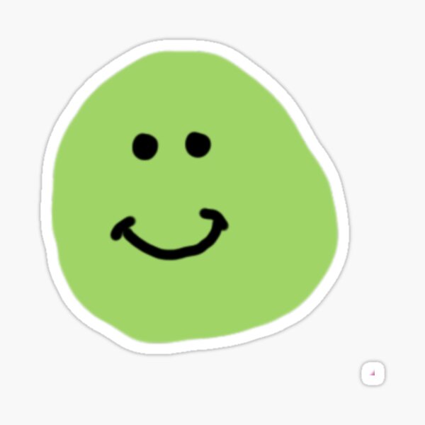 "Green Smiley Face" Sticker by abbyminch | Redbubble