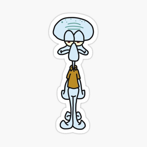 "Squidward sticker(and more)" Sticker for Sale by RymB | Redbubble