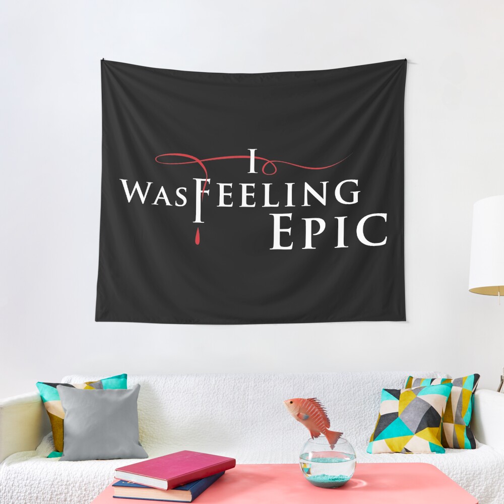 "I Was Feeling Epic in TVD Logo Style" Tapestry for Sale by miftake ...