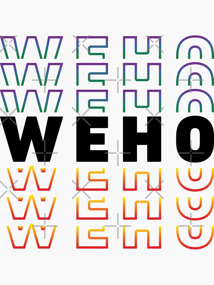 "WEHO Pride" Sticker by BeyondTheDeck | Redbubble