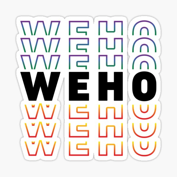 "WEHO Pride" Sticker by BeyondTheDeck | Redbubble