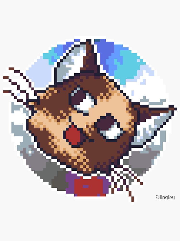 "Tortoiseshell Space Cat Pixel Art" Sticker by Blingley | Redbubble