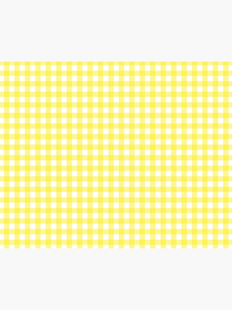 "Yellow Checker Plaid Pattern" Poster by LemonBugatti | Redbubble