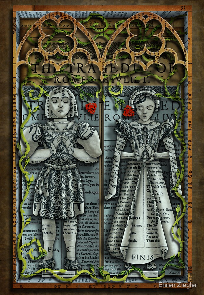 "Romeo & Juliet Shadow Box" by Ehren Ziegler | Redbubble