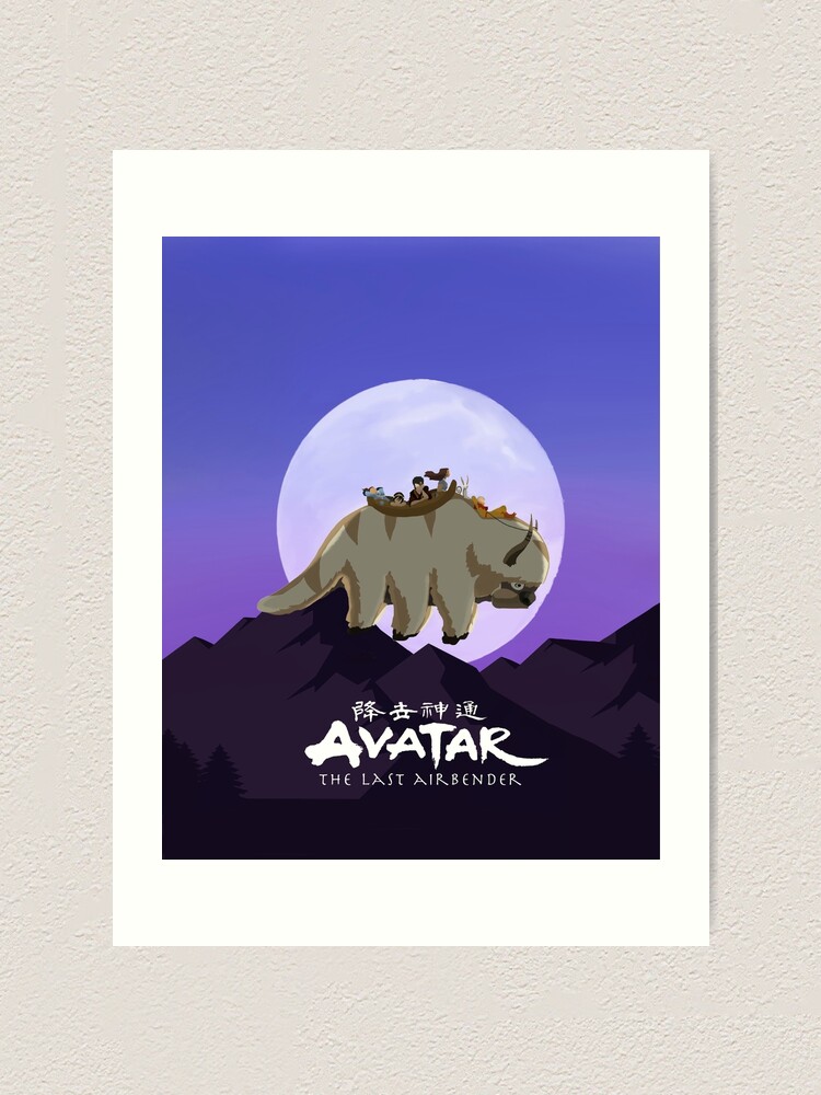 "Team Avatar on Appa" Art Print for Sale by malice7222 | Redbubble