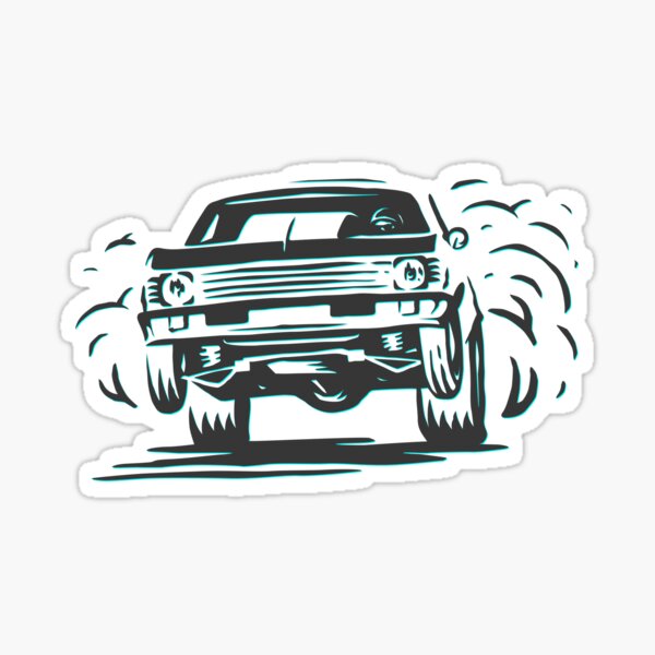 "Chevy Nova drag racing illustration" Sticker for Sale by dmaryashin ...