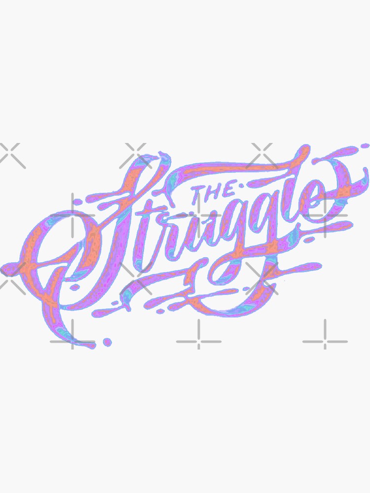 "The struggles Title of typography creativity calligrapy lettering text ...