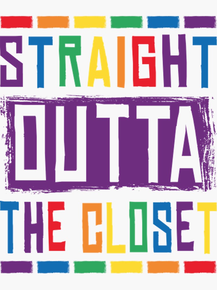 "LGBT Outta Closet Pride" Sticker for Sale by saultstobie | Redbubble