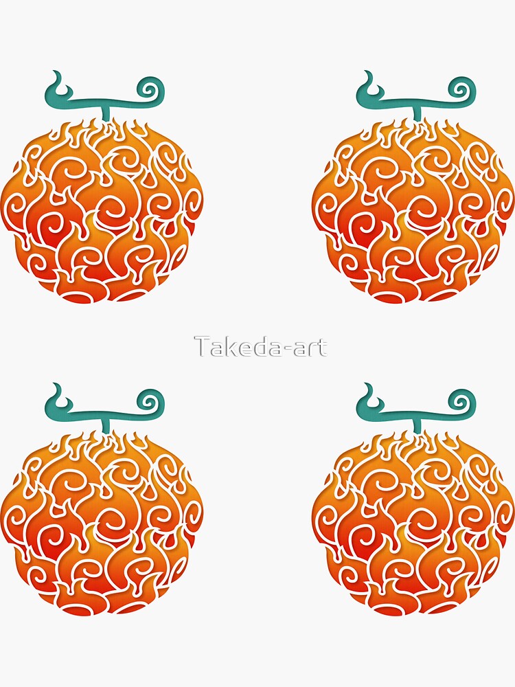 "Flame Flame Fruit" Sticker for Sale by Takeda-art | Redbubble