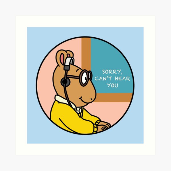 "Arthur Meme | Arthur Headphones Meme" Art Print by smileyfriend ...
