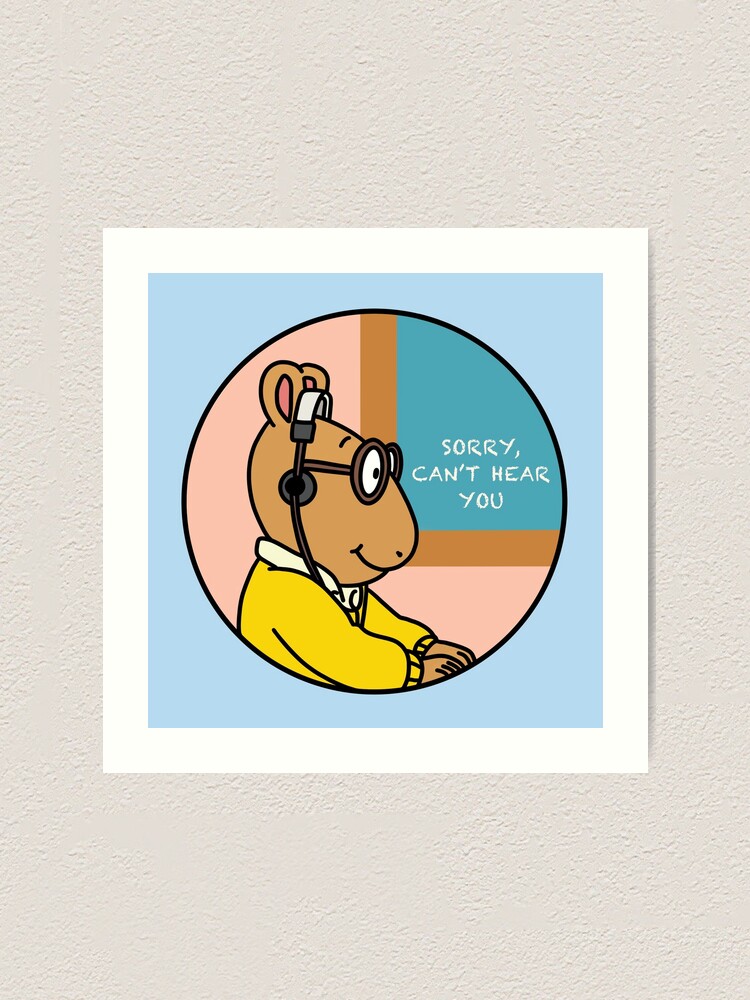 "Arthur Meme | Arthur Headphones Meme" Art Print by smileyfriend ...