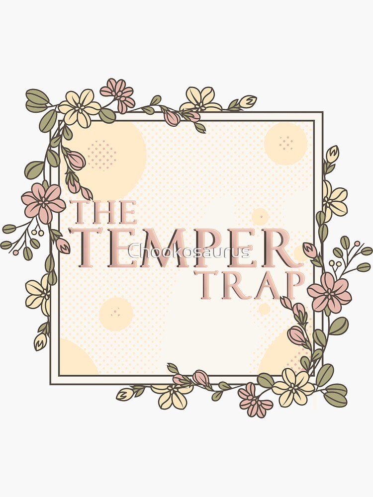 "The Temper Trap Floral art" Sticker for Sale by Chookosaurus | Redbubble