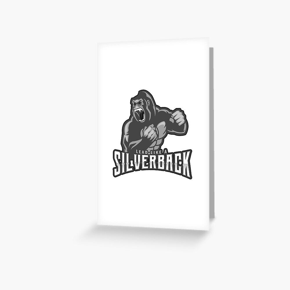"Lead like a silverback" Sticker for Sale by LaceBrunsden | Redbubble