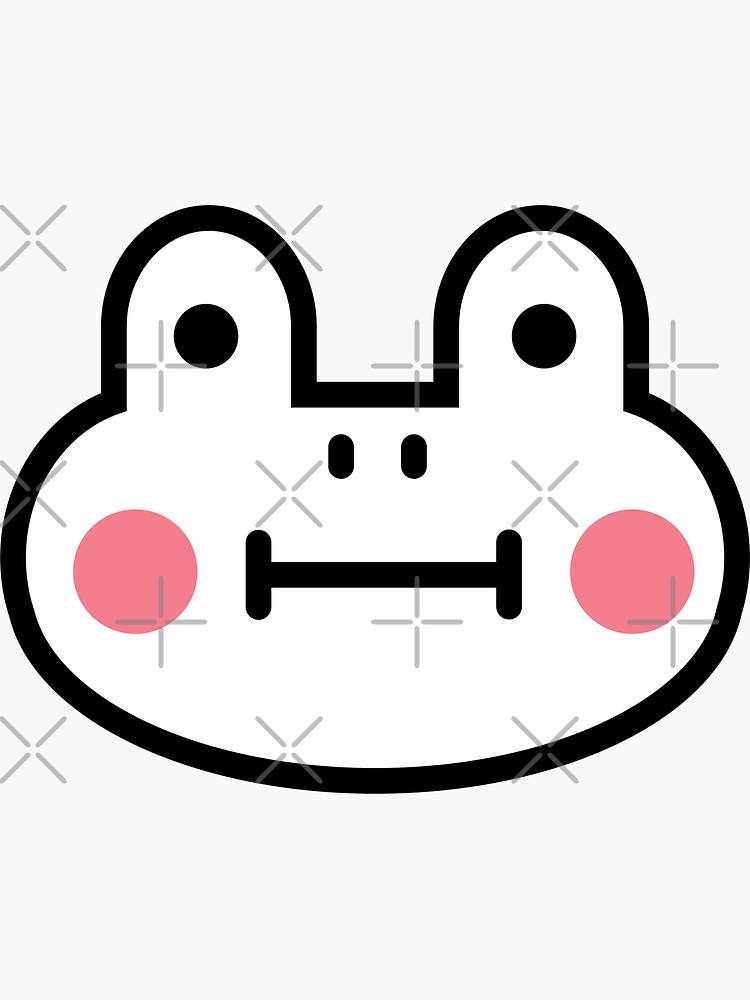 "black and white fwog fwend " Sticker for Sale by EdeniStudio | Redbubble