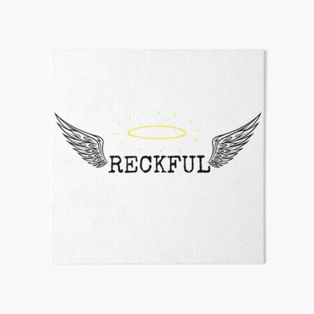 "Byron Reckful Bernstein Angel Wings Halo Design" Art Board Print by ...