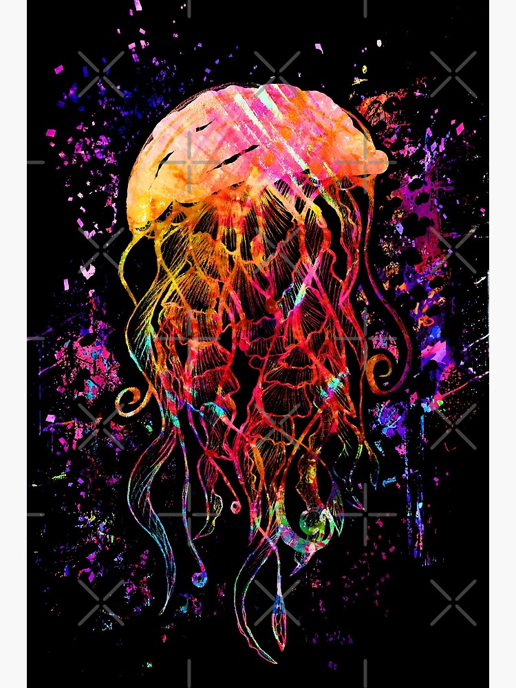 "Jellyfish - Jelly fish - Abstract Art - Colorful" Framed Art Print for ...