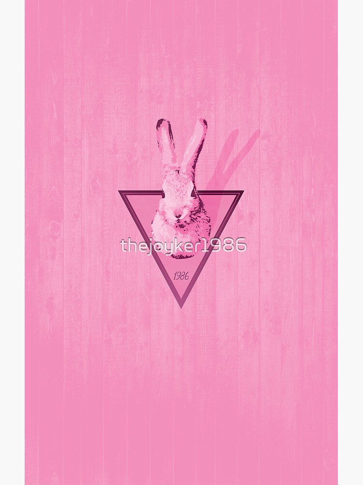 "Hunting Series - The Pink Rabbit Head" Poster by thejoyker1986 | Redbubble