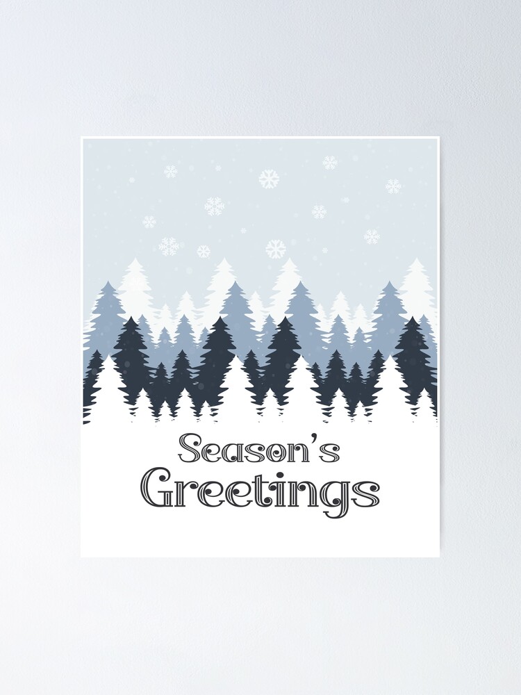 "Christmas Winter Wonderland" Poster for Sale by imageren | Redbubble