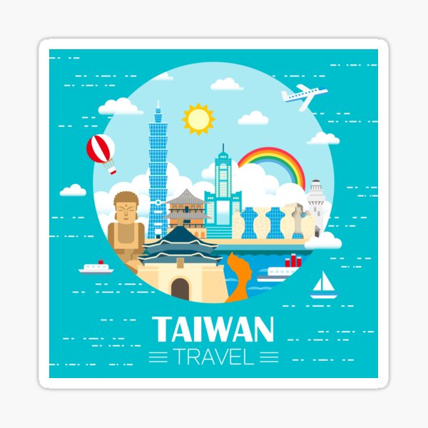 "Taiwan travel scenery" Sticker for Sale by totallypic | Redbubble