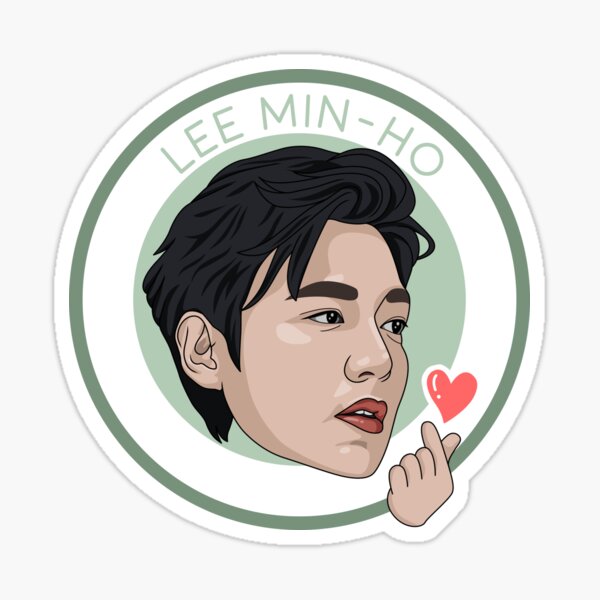 "OPPA Lee Min-Ho" Sticker by MisisPepper | Redbubble