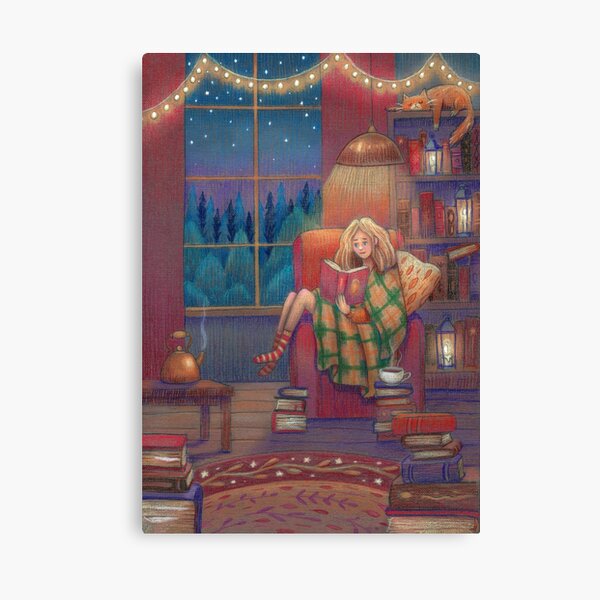 "Home reader" Canvas Print for Sale by illustore | Redbubble