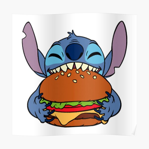 "Burger Stitch" Poster for Sale by Lost2Infinity | Redbubble