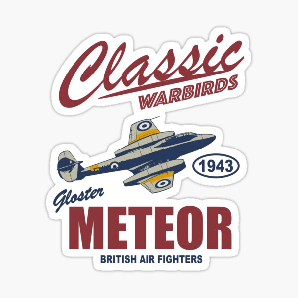 "Gloster Meteor " Sticker by StrongVlad | Redbubble