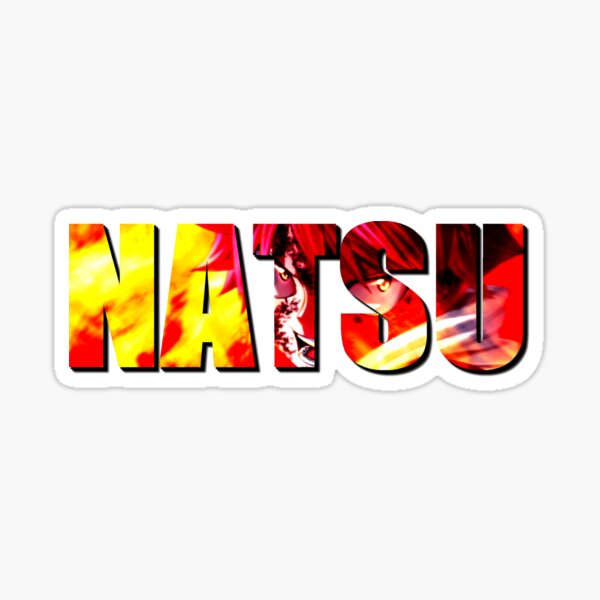 "NATSU - FAIRY TAIL" Sticker for Sale by otaquotes | Redbubble