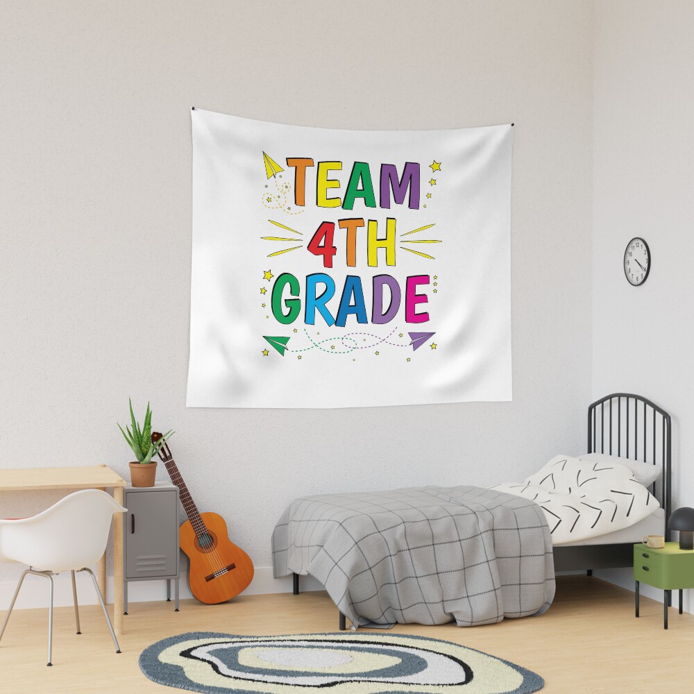 "Team 4th Grade Fourth First Day of School" Art Print for Sale by ...