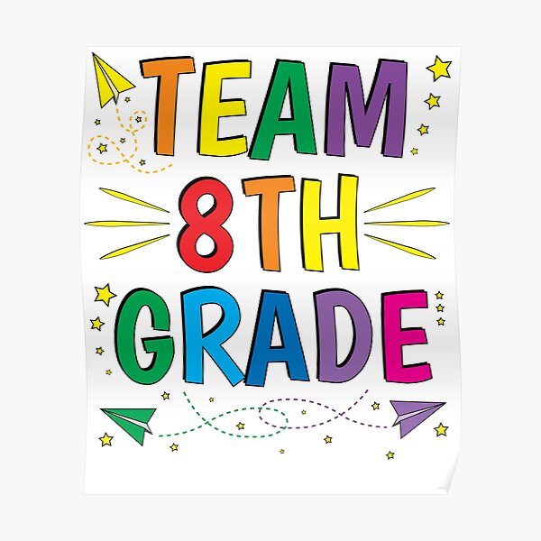 Póster «Equipo 8vo Grado Octavo primer día de clases» de ZNOVANNA ...