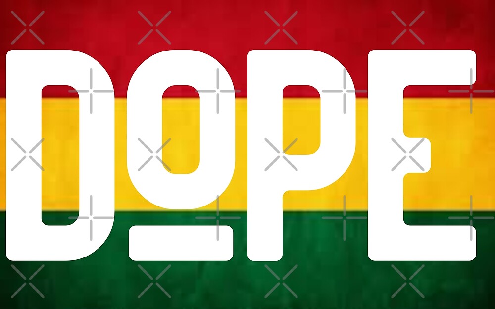 "DoPE rasta color flag" by lovesuperkarma | Redbubble