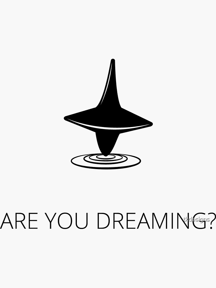 "Reality Check Top Inception" Sticker by tobiasknauth | Redbubble