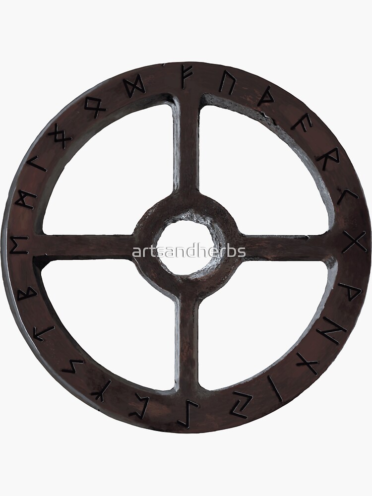 "Sunwheel" Sticker for Sale by artsandherbs | Redbubble