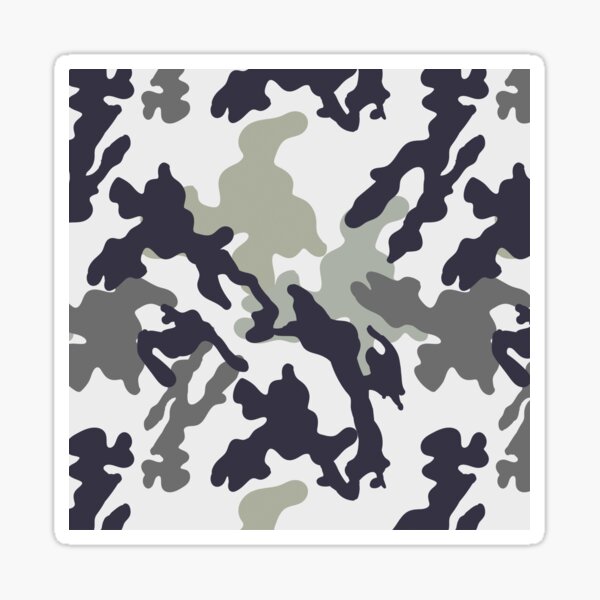 "White camo" Sticker for Sale by realkingway | Redbubble
