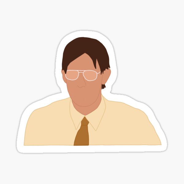 "The Office Jim Halpert as Dwight" Sticker for Sale by kristinatdesign ...