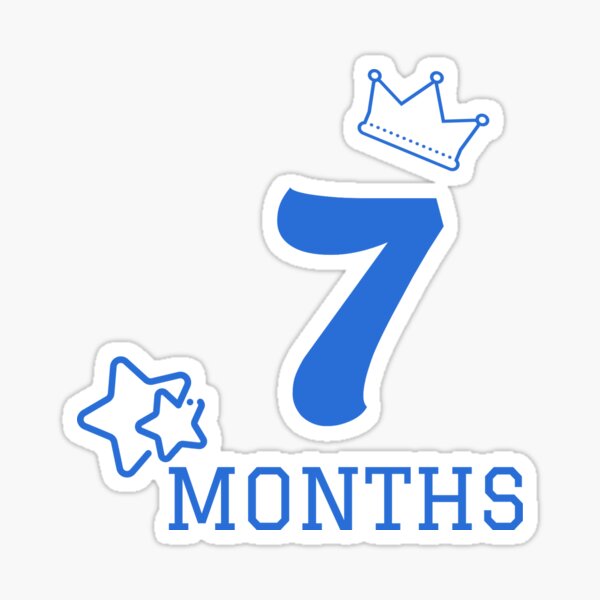 "7 months babysuit" Sticker for Sale by SuChaDa | Redbubble