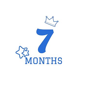 "7 months babysuit" Sticker for Sale by SuChaDa | Redbubble