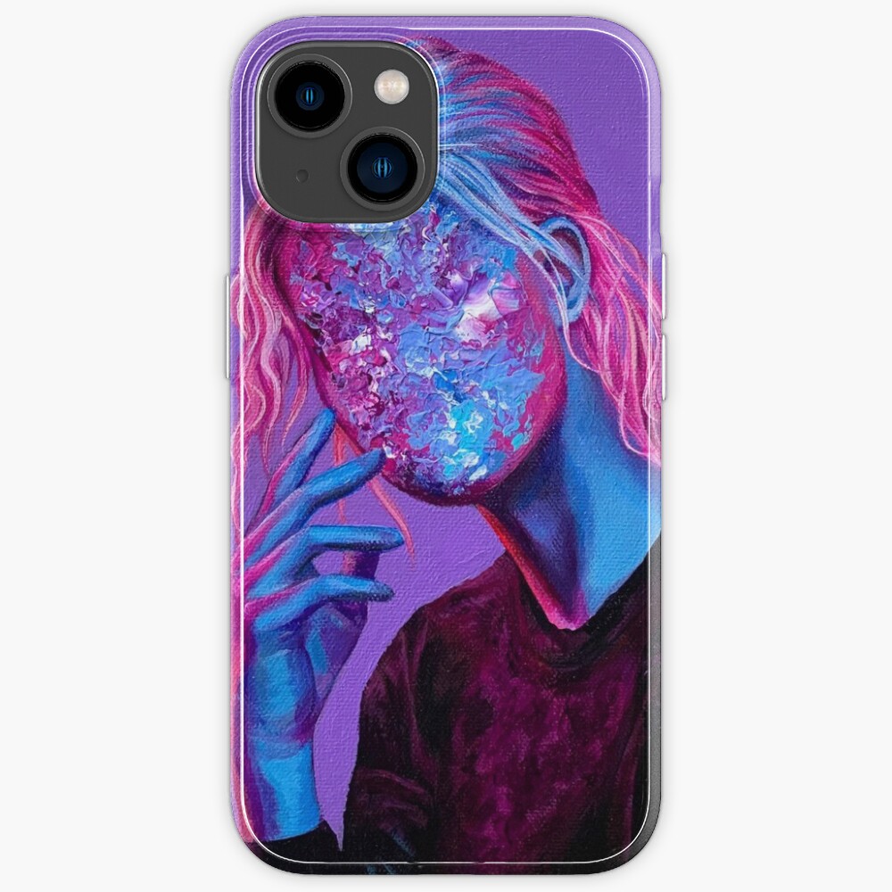 "Distortion Acrylic Painting Artwork" iPhone Case for Sale by evanartt ...