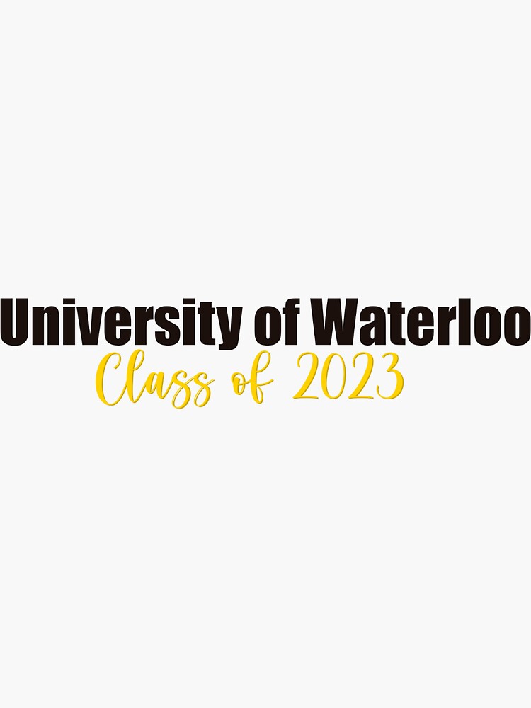 "UWaterloo 2023" Sticker by rdnt-creations | Redbubble