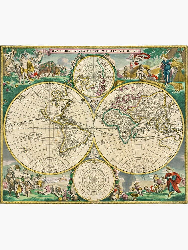 "World Map 1670" Poster by VintageLevel | Redbubble
