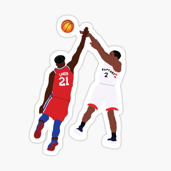 "Kawhi Leonard "The Shot"" Sticker by Nrdrss | Redbubble