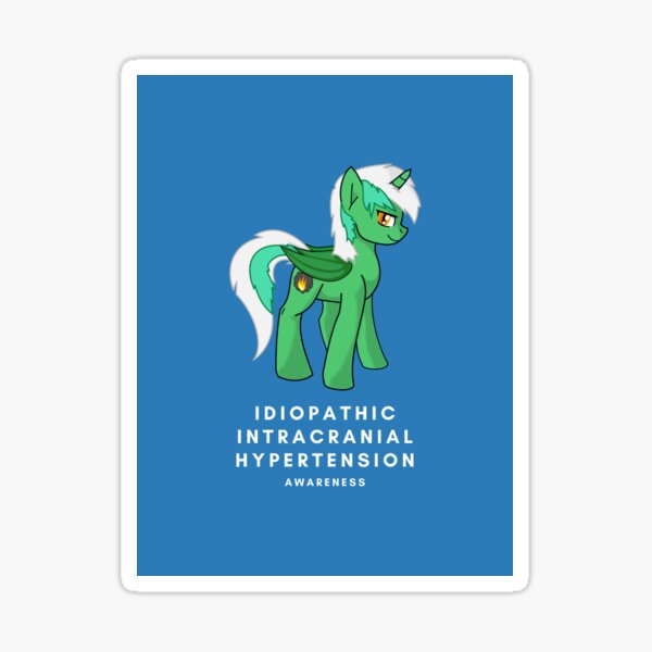 "IIH Awareness - Pony" Sticker for Sale by 10Creates | Redbubble
