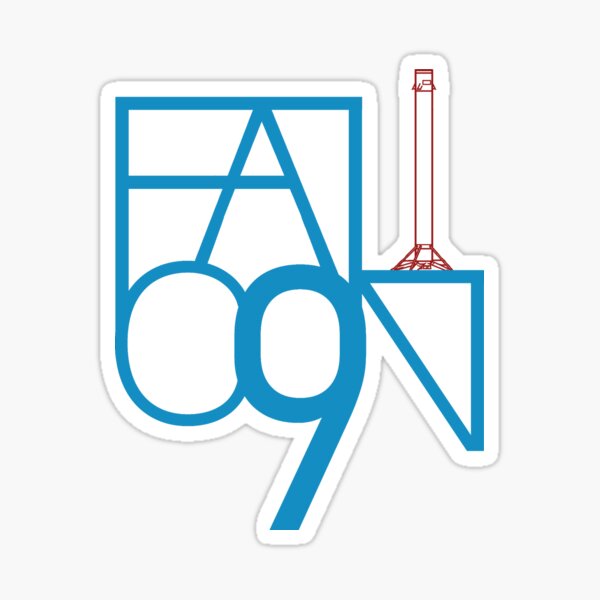 "Space X Falcon 9 " Sticker by Parahelio | Redbubble