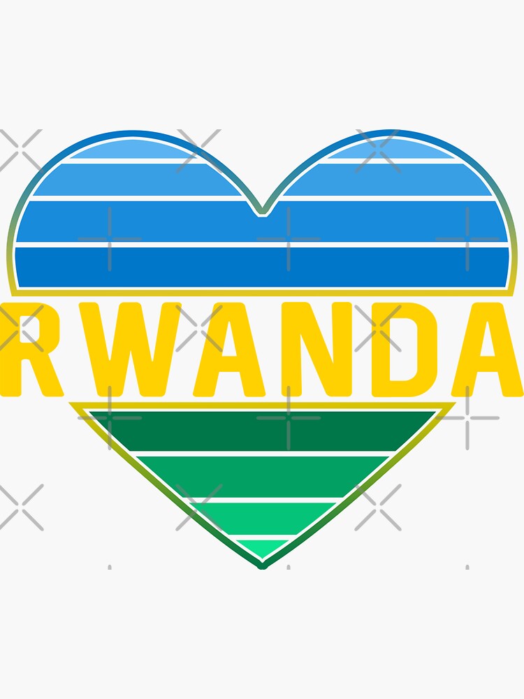 "Heart Rwanda, I Love Rwanda, République du Rwanda " Sticker by ...