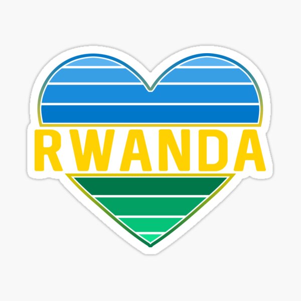 "Heart Rwanda, I Love Rwanda, République du Rwanda " Sticker by ...