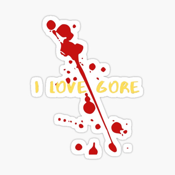 "I love Gore: Serial Killer Horror" Sticker by hashshirts | Redbubble
